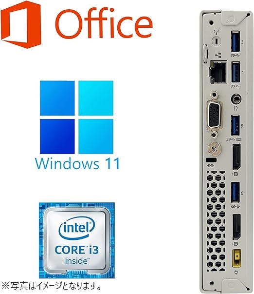 NEC 中古ミニPC MCシリーズ/Win 11 Pro/MS Office H&B 2019/Core i3-6世代/WIFI/